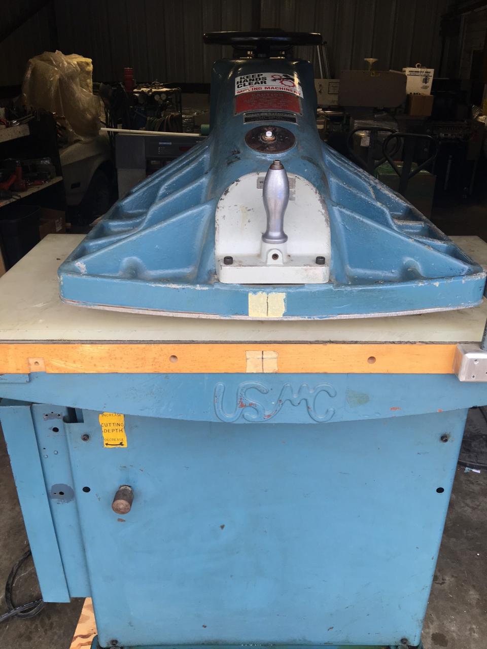 Lot #9: 15 Ton USM Hydraulic Clicker Die Cutter Press - Click for Video ...